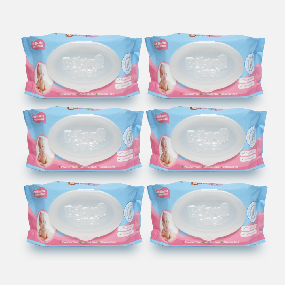 Baby First Baby Wipes 90 Sheets 5+1 Pack (540 Sheets) – Heavenly