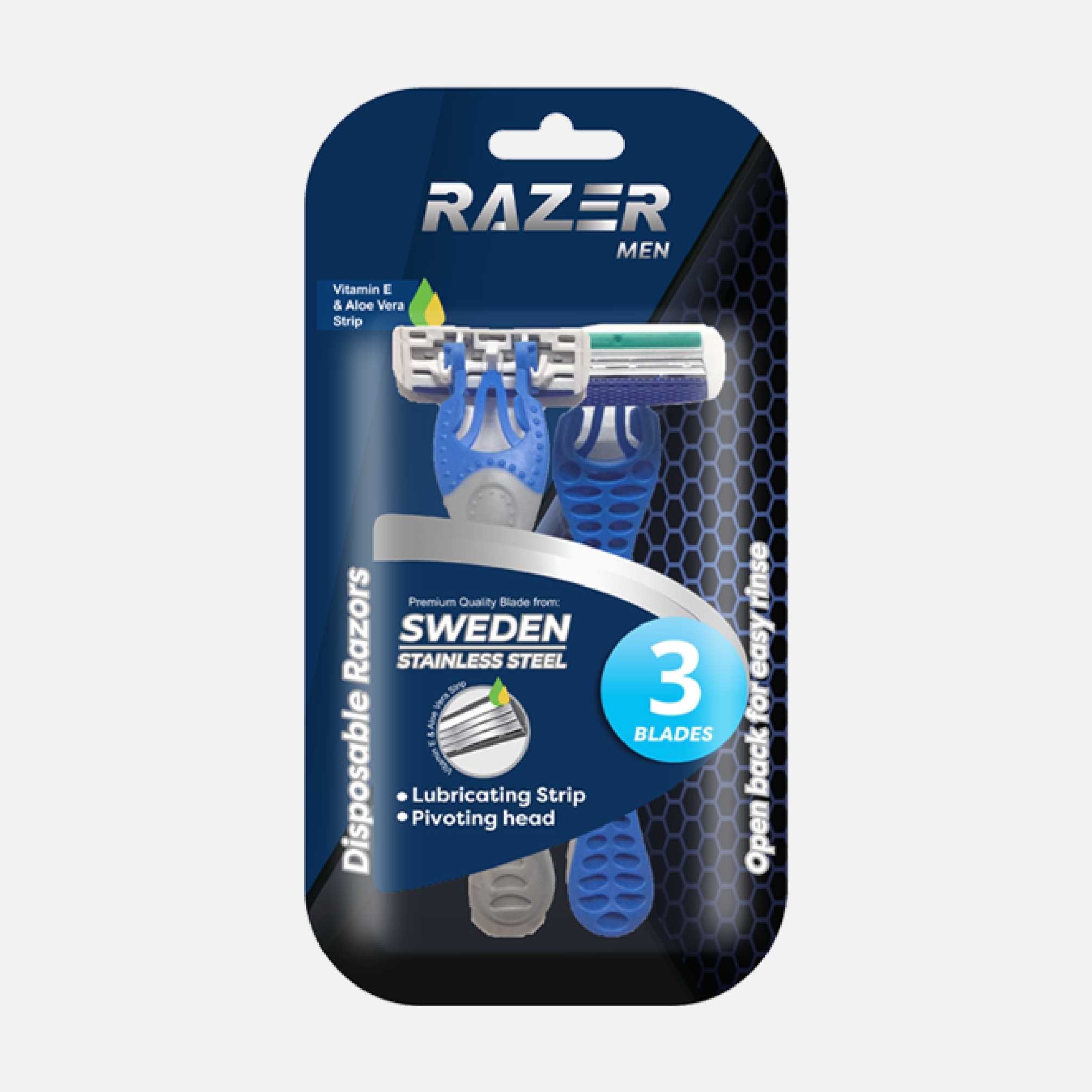 Razer Mens Triple Blade Disposable Razor by 2s – Heavenly