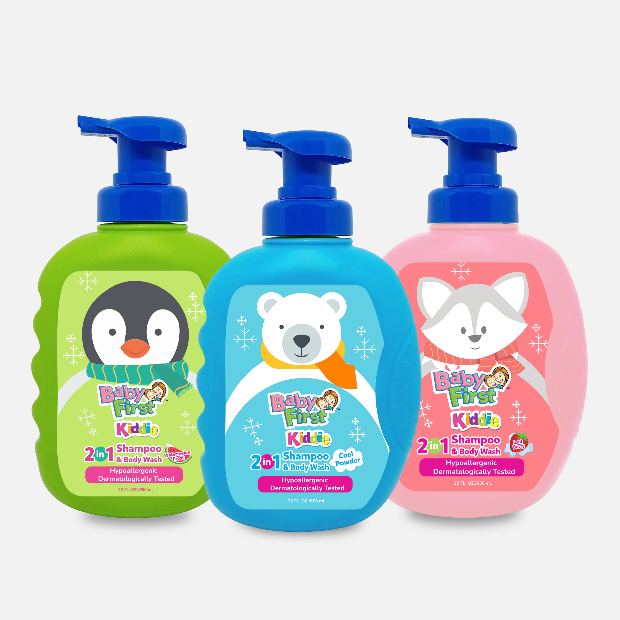 Baby First Kiddie Arctic 2in1 Shampoo and Body Wash 650ml All Scent ...