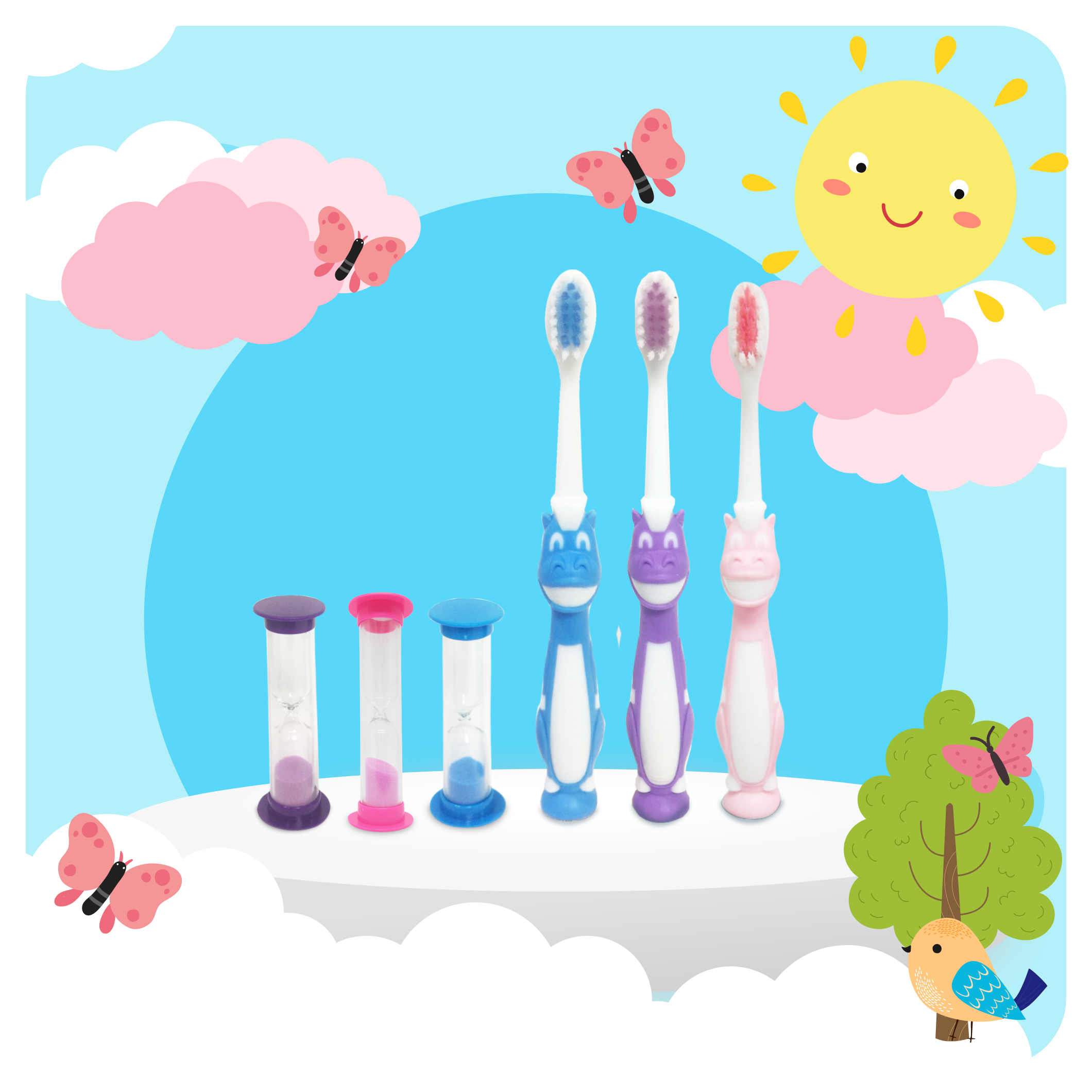 Baby First Kiddie Toothbrush 2-4 Years Old - With Timer – Heavenly